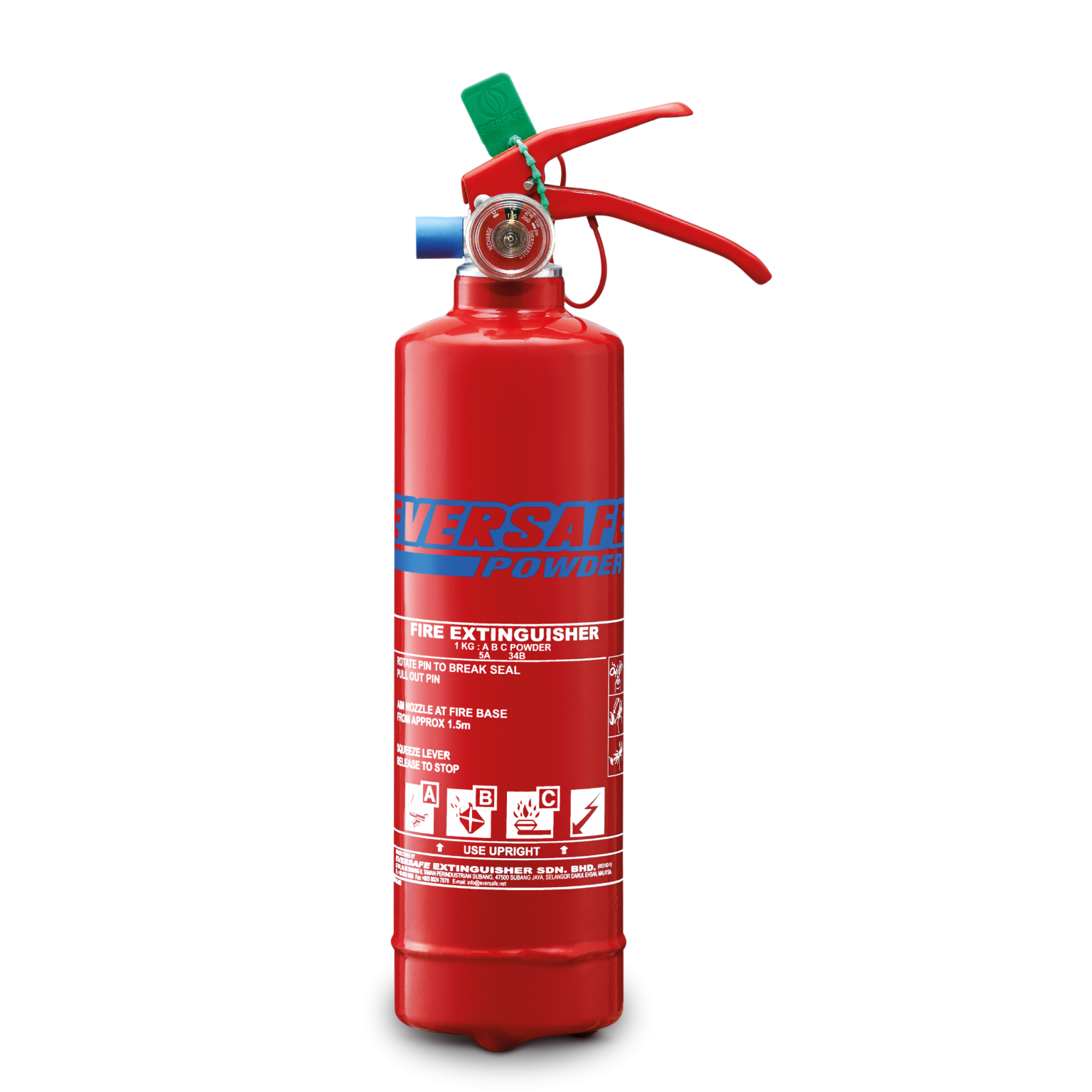 1kg Fire Extinguisher (EED1) - Eversafe Extinguisher